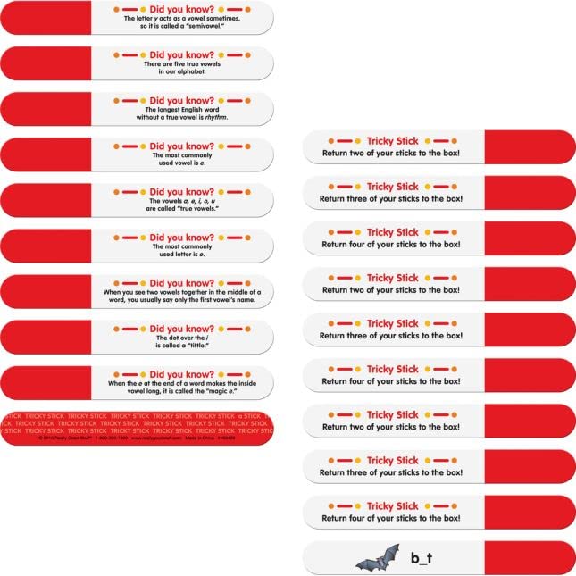 Tricky Sticks™ - Missing Vowel - 1 Game | Pricepulse