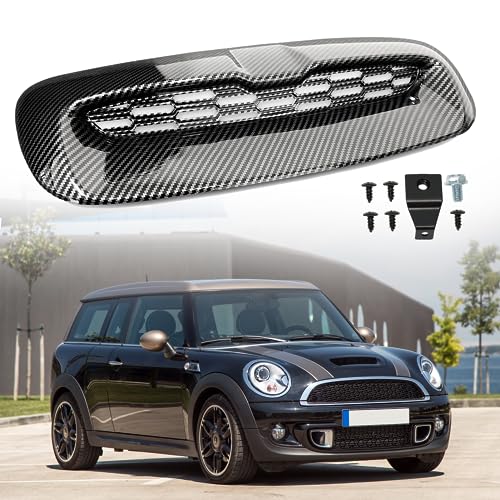 GOMADEIT Carbon Fiber Hood Scoop fits for Mini Cooper S R55 R56 R57 R58 ...