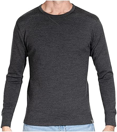 MERIWOOL Mens Base Layer 100% Merino Wool Heavyweight 400g Thermal ...
