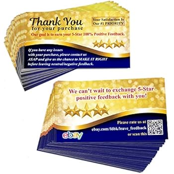 Amazon.com: Thank You for Your Purchase and Feedback Request Package ...