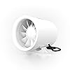 TerraBloom 4" Silent Inline Booster Fan, 47 CFM, Intake Quiet Mixed ...