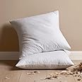 Amazon.com: MIULEE 26x26 Euro Pillow Inserts, Pack of 2 Feather Throw ...