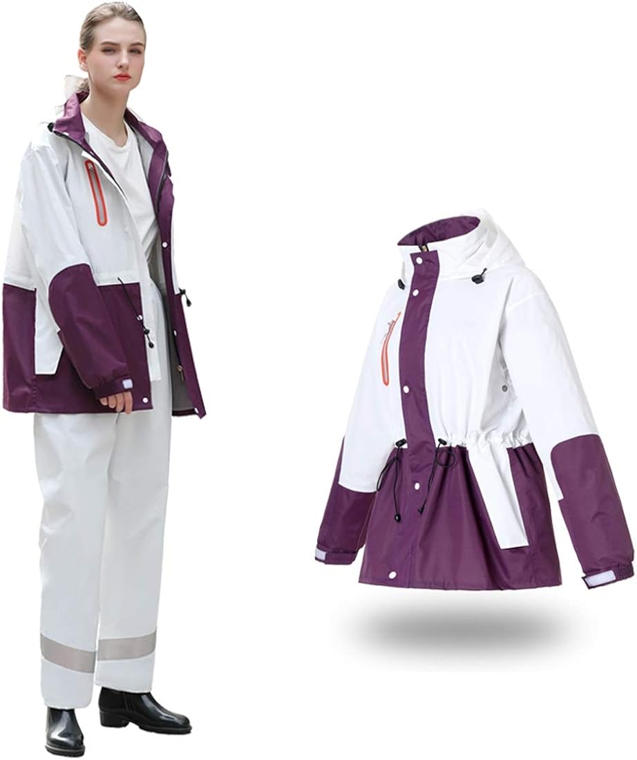 Khmyi Water Proof Coat Raincoat Rain Pants Suit Full Body Rain Jacket ...