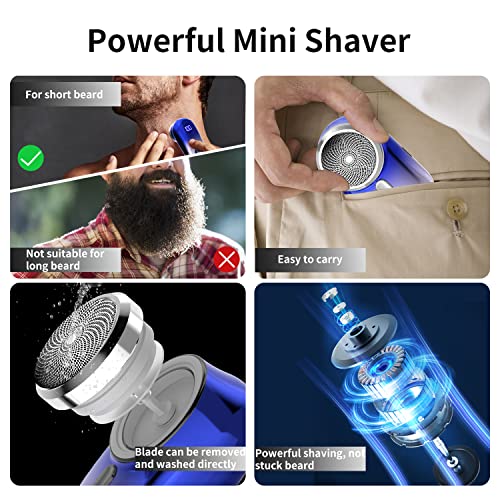 Electric Razor for Men, IEVEI 2023 Upgrade Mini Portable Electric ...