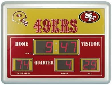 Amazon.com: Team Sports America San Francisco 49ers Scoreboard Clock ...