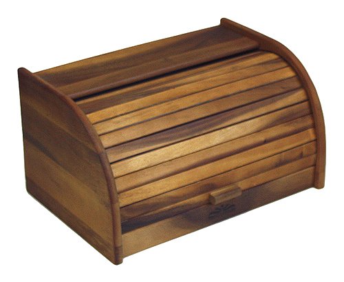 Storage & Organization Mountain Woods Large Acacia Wood Roll Top Bread ...