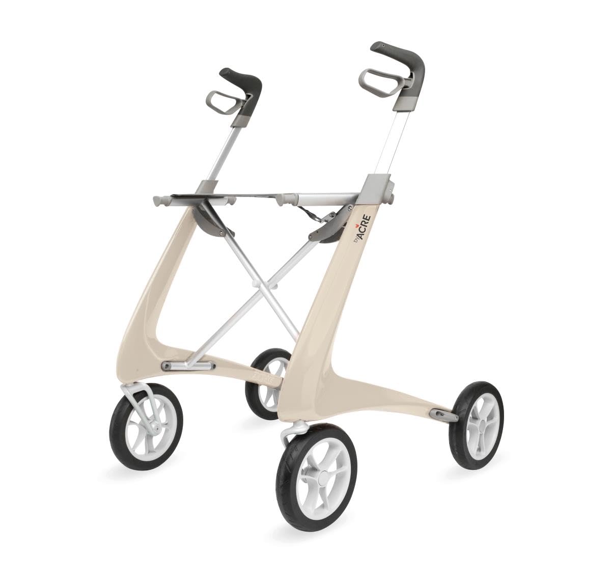 byACRE Carbon Ultralight Rollator Walker with Organizer Bag, Wide Track ...