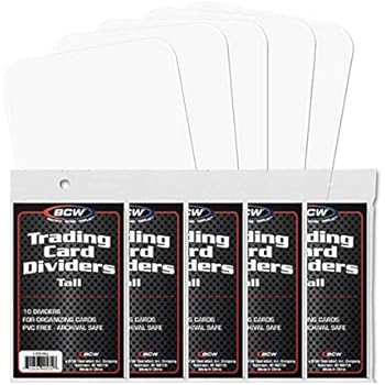Amazon.com : NEW BCW TALL TRADING CARD DIVIDERS PACK OF 50 : Everything ...