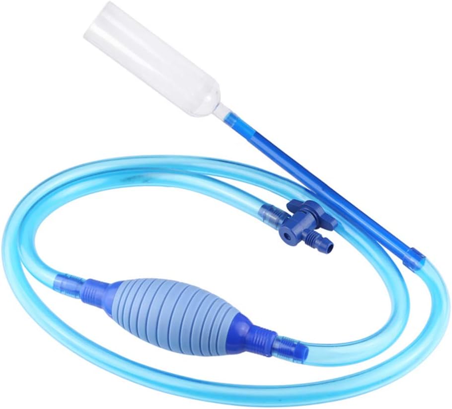 Rainmae Fish Tank Cleaner,Aquarium 8.2ft Vacuum Siphon Pump with Flow ...