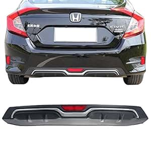 Amazon.com: Rear Diffuser Fits 2016-2018 Honda Civic | Sedan 4DR ...