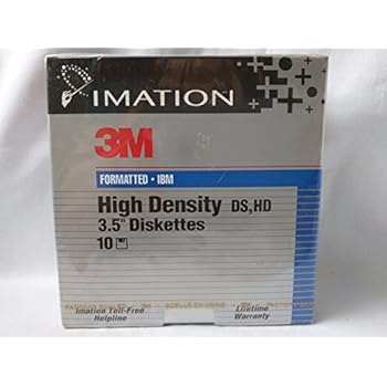 Amazon.com: Imation Neon Floppy Diskettes IBM Formatted 1.44MB 2HD (10 ...