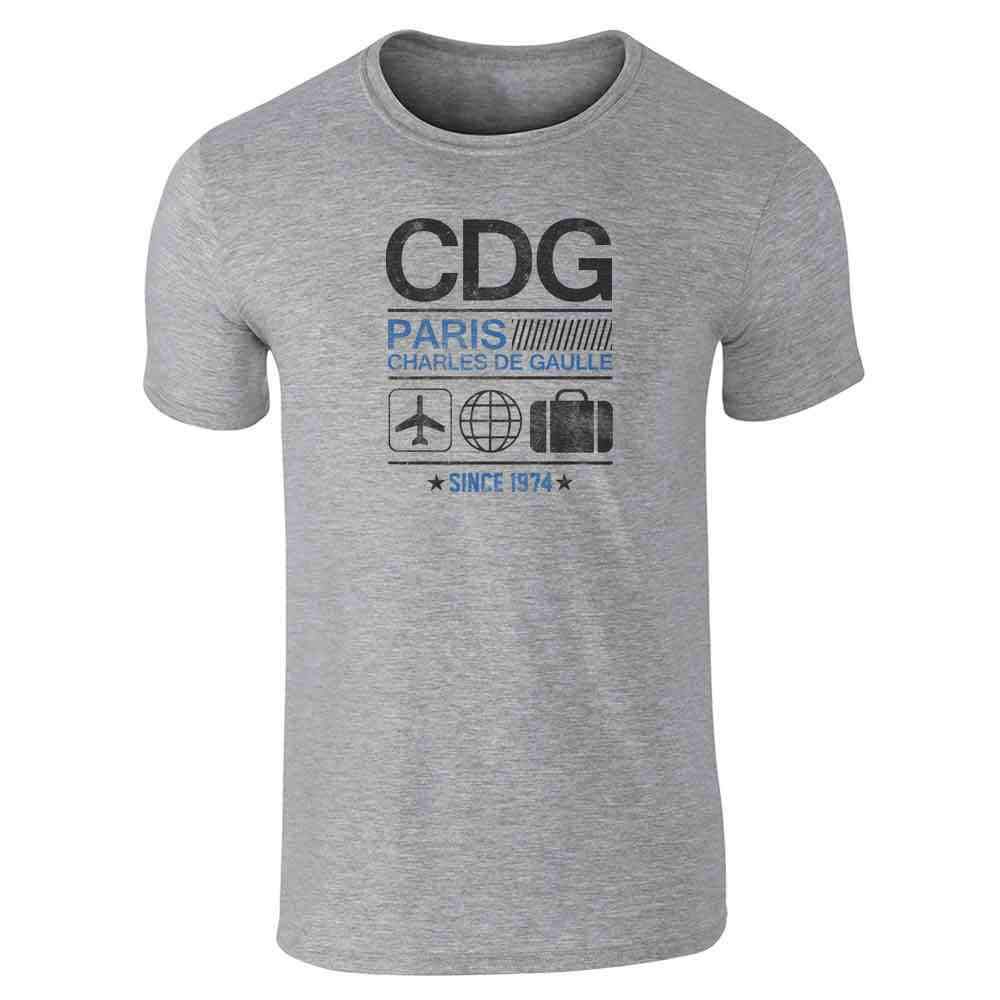 Cdg Charles De Gaulle Paris Airport Code Travel Short Sleeve T Shirt cdg-charles-de-gaulle-paris-airport-code-travel-short-sleeve-t-shirt