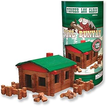Amazon.com: Roy Toy Miniature Log Cabin The Camp Set #9: Toys & Games
