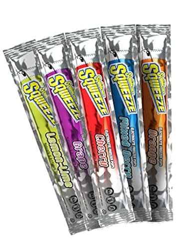 Sqwincher Sqweeze Electrolyte Freezer Pops, Variety Pack, 5 bags of 10 ...