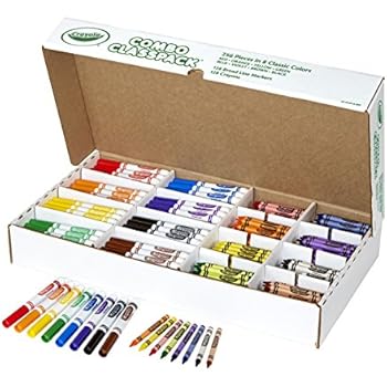 Amazon.com: Crayola 150-Count Telescoping Crayon Tower, Storage Case ...