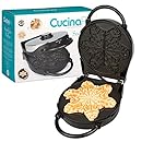 Amazon.com: Snowflake Waffle Maker- Non-Stick Winter Holiday Waffler ...