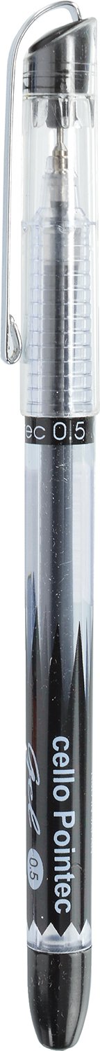 Amazon.com: Cello Pointec Gel Pen, Black (Set of 10): Office Products