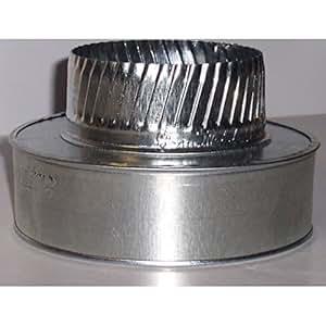 Gray Metal 6x4-311p Stove Pipe Reducer, 6" X 4", 26 Gauge - Ducting ...