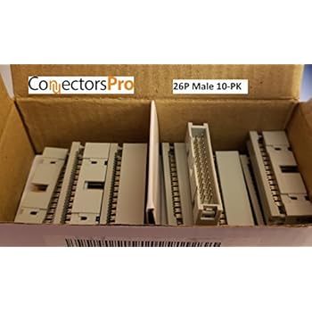 Amazon.com: Connectors Pro 50-Pack IDC 2X13 26 Pins 2.54mm Pitch Male Transition Dual Row Plugs ...