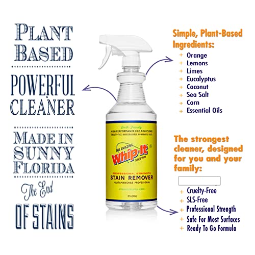 Whip It Cleaner, Multi Purpose Stain Remover Professional Strength ...