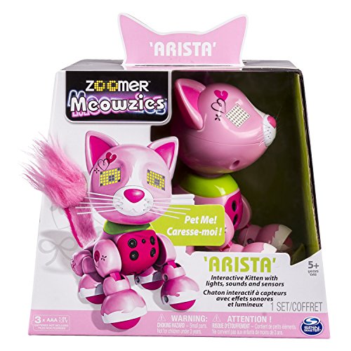 Responsive Toy Cat Zoomer Meowzy Interactive Robotic Cat - Learns Tricks & Responds To Commands ...