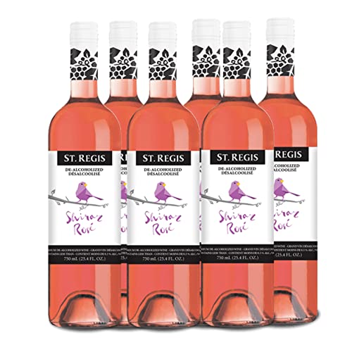ST. REGIS De-Alcoholized Shiraz Rosé Wine Bottle 25.4 Fl Oz (6 Pack ...