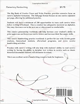 Big Book of Cursive Trace and Write Practice: Macy McCullough ...