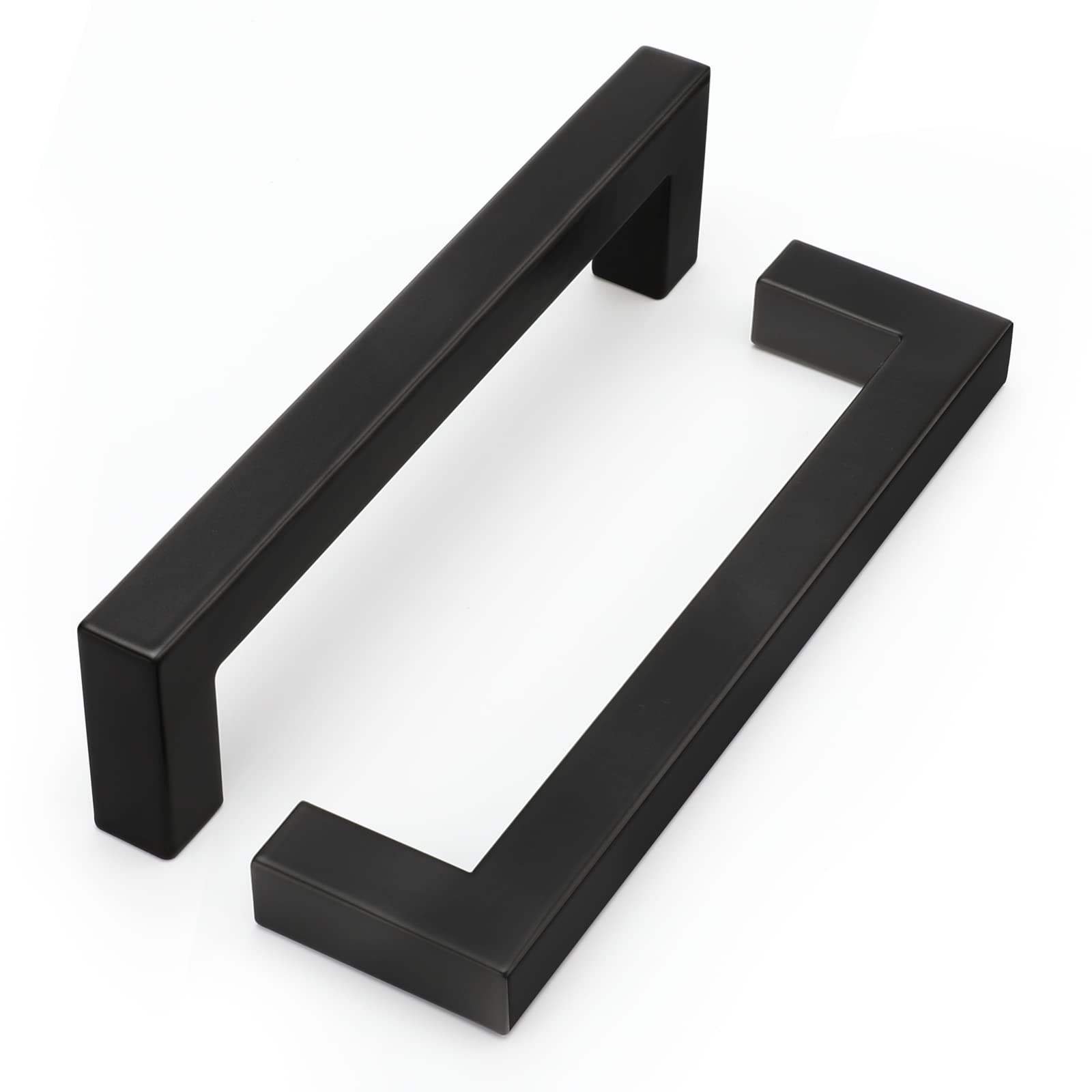 goldenwarm 22 Pack 5 Inch Black Cabinet Handles - Matte Black Drawer ...