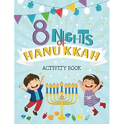 Buy 8 Nights Of Hanukkah Activity Book: Colorful and Fun activities for ...