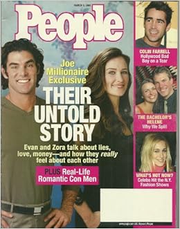 Evan Marriott and Zora Andrich (Joe Millionaire), Sarah Jessica Parker ...