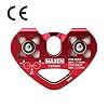 NAXEN Zip Line Pulley Tandem Speed Dual Trolley with 25kN Carabiner in ...
