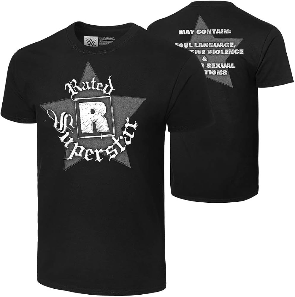 Buy WWE AUTHENTIC WEAR Edge Rated R Superstar Retro T-Shirt Multi Small ...