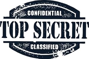 Amazon.com: Top Secret Confidential Classified Blue Stamp Car Bumper ...
