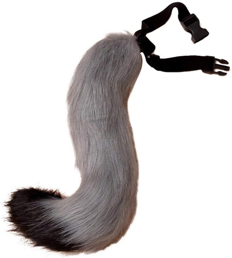 HAO MALL Fox Tail, Fox Tail Fancy Dress Halloween Faux Fur Cosplay ...