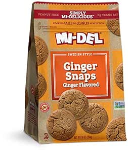 Amazon.com: Mi-Del Classic Ginger Snaps Cookies, 10 Oz. Bags, Pack Of 8 ...