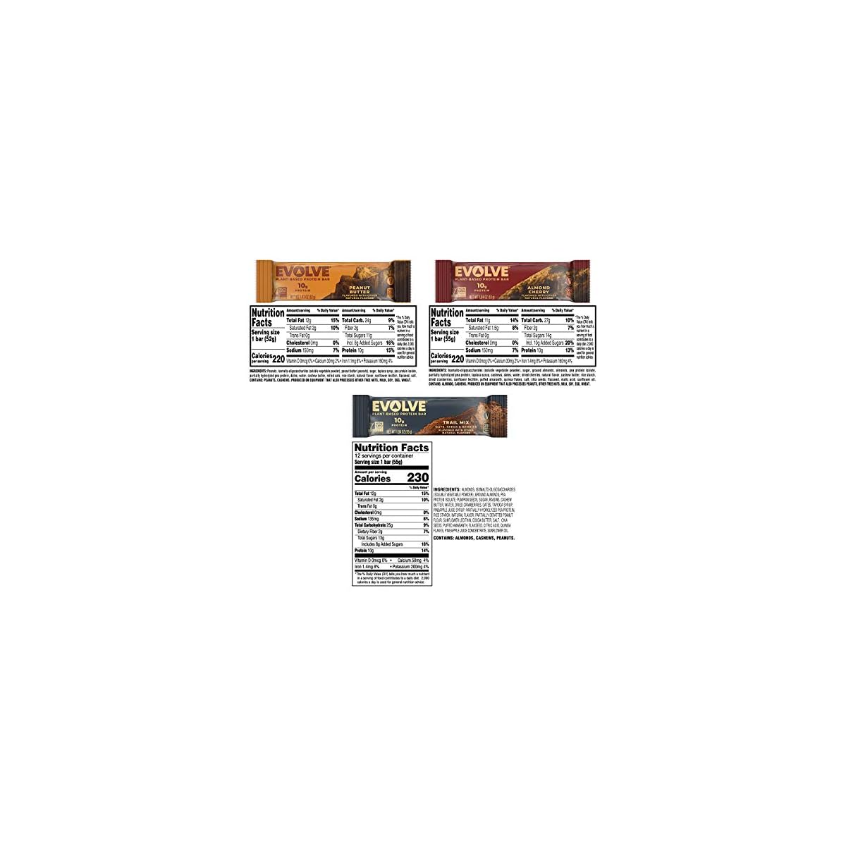 Evolve Plant-Based Protein Bars - ThaiMedFood