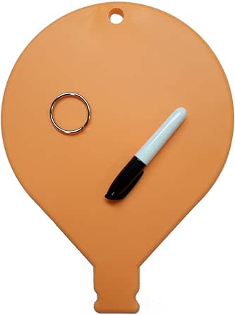 Amazon.com: Large ORANGE Key Tag, includes Key Ring & Permanent Marker ...