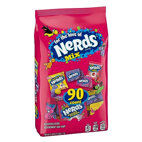 Nerds Favorites Trick or Treat Assorted Candy, 90 Count | Individually ...