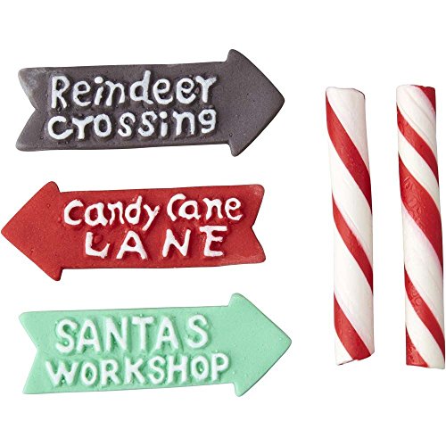 Candy Decorations 5pcs-Candy Cane Sticks & Signs - Want It All