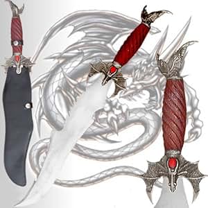 Amazon.com : Flying Red Dragon Fantasy Dagger w/ Sheath : Sports & Outdoors