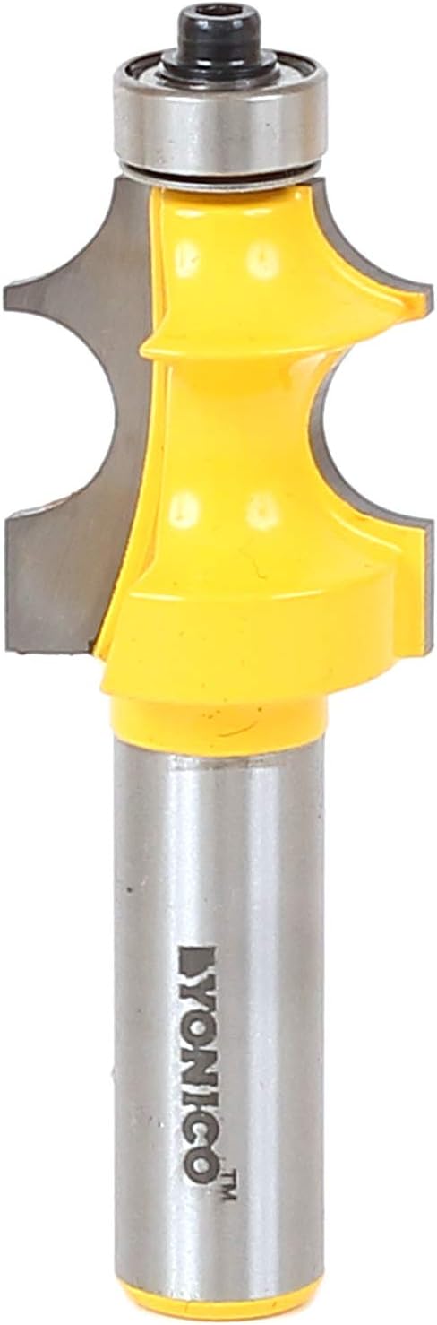 Yonico 13108 1/4-Inch Radius Corner Bead/Beading Router Bit 1/2-Inch ...