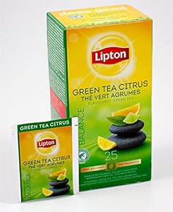 Lipton Green Tea Citrus The Vert Agrumes 25 Teabags (Pack of 6, Total ...