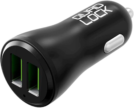 Quad Lock Dual USB QC 3.0 12V Car Charger: Amazon.co.uk: Electronics
