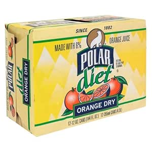 Amazon.com : Polar Seltzer, 12 Fl Oz (Pack of 12) (Diet Orange Dry ...