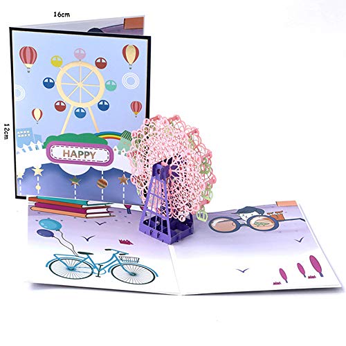 6 Pieces 3D Pop Up Cards, 3D Greeting Cards With Envelopes, Handmade 3D ...