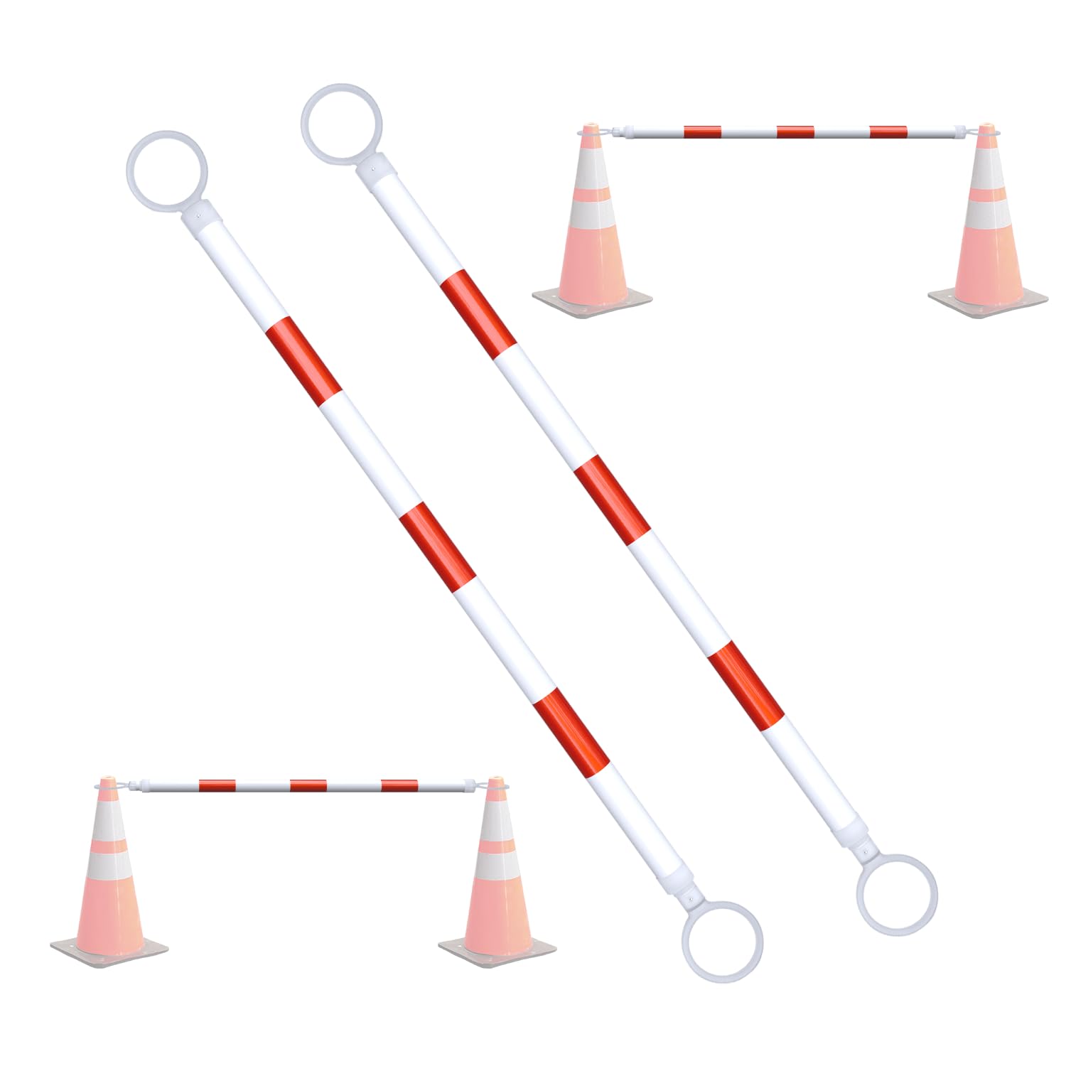 Mua 2 Pack Retractable Traffic Cone Bar from 3.8ft to 6.56ft ...