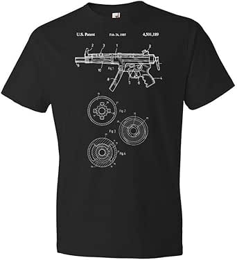 Amazon.com: H&K MP5 Submachine Gun T-Shirt, SWAT Team, Military Gift ...