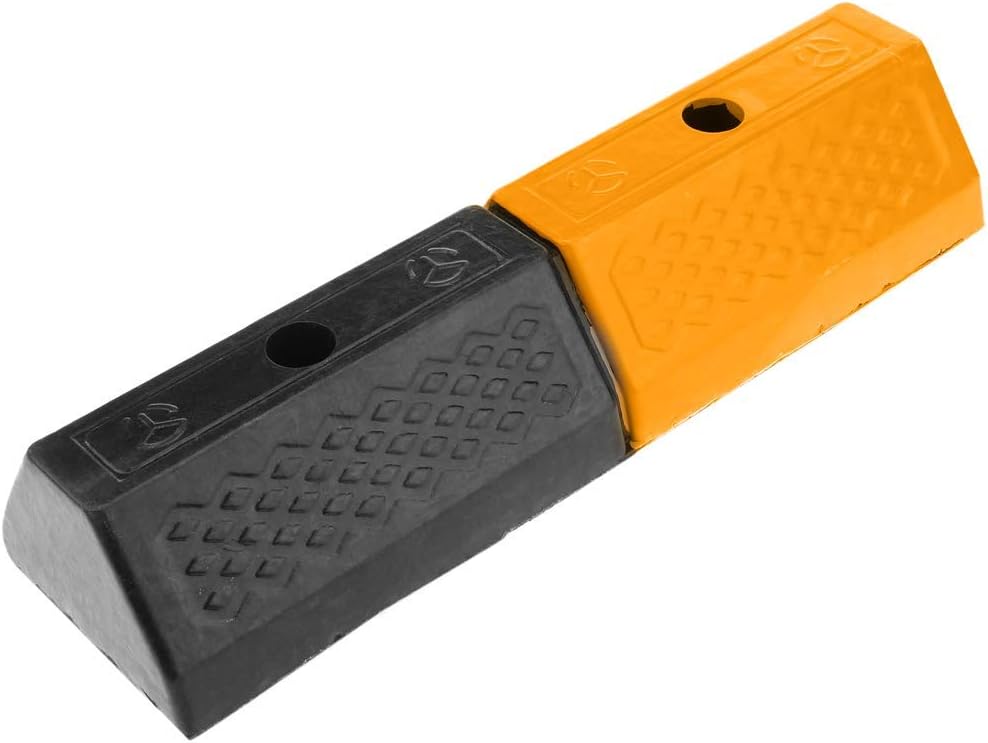 PrimeMatik – Rubber floor wheel stop for parking lots an garages 48 cm ...