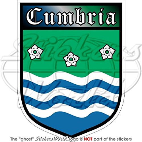 CUMBRIA County Shield UK Britain Cumberland 100mm (4") Vinyl Bumper ...