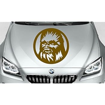 Amazon.com: Star Wars Chewbacca (Gold 5") Vinyl Decal Sticker for Car ...